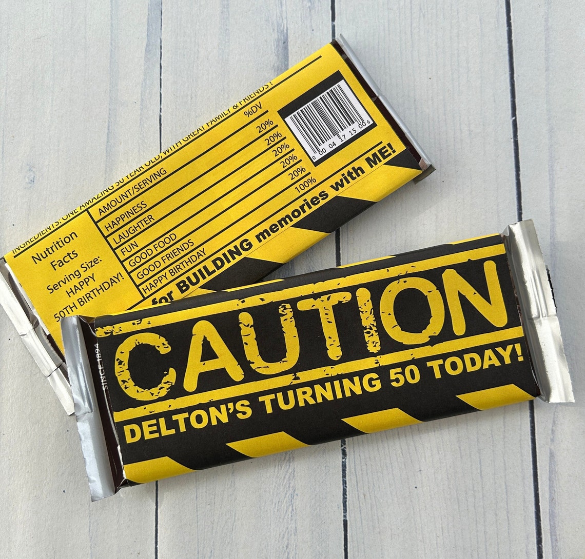 Caution 50, Dirty 30 Birthday, Construction Theme Milestone Birthday ...