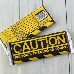 Caution 50, Dirty 30 Birthday, Construction Theme Milestone Birthday ...