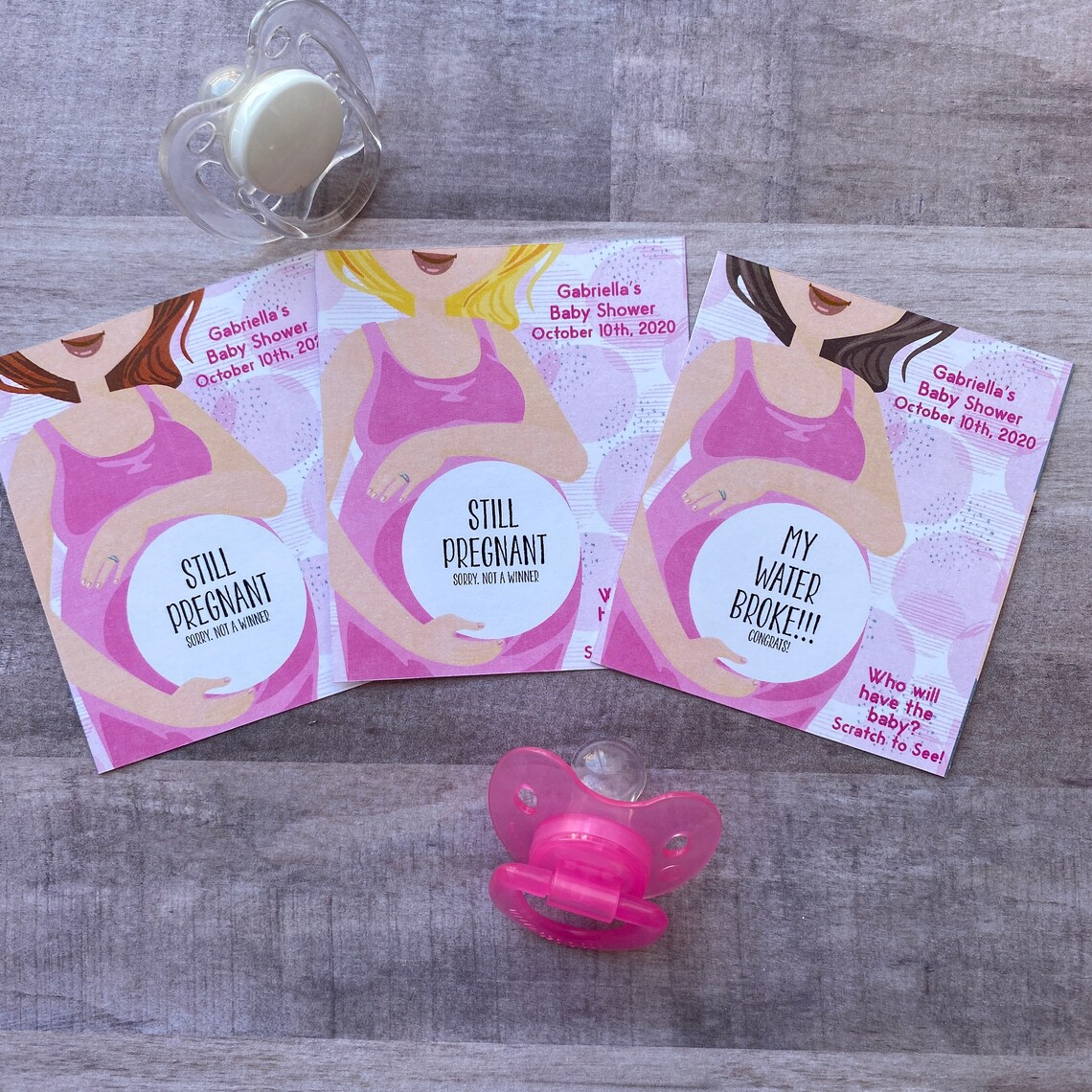 Fun Baby Shower Scratch off Game Fun Baby Shower Game My - Etsy