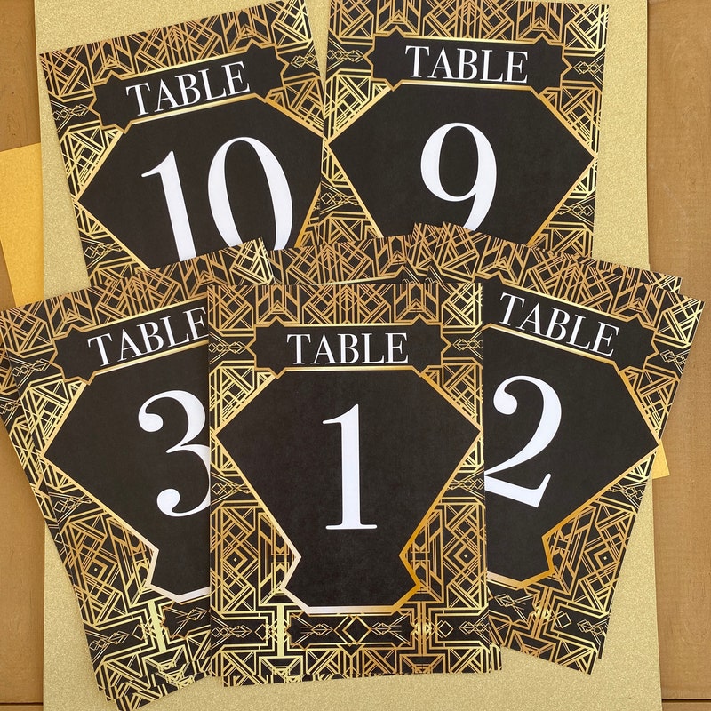 1920s Table Numbers - Etsy