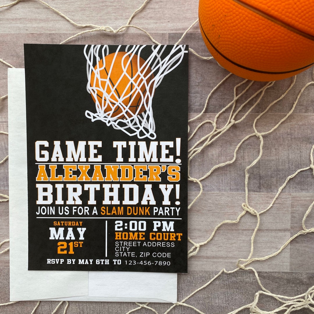 Basketball Birthday Party, Slam Dunk Birthday, March Madness Party, 3rd ...
