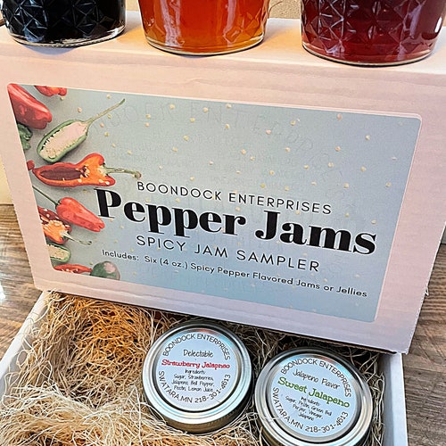 Traditional Jam Sampler Gift Box Six 4 Oz. Jars of - Etsy