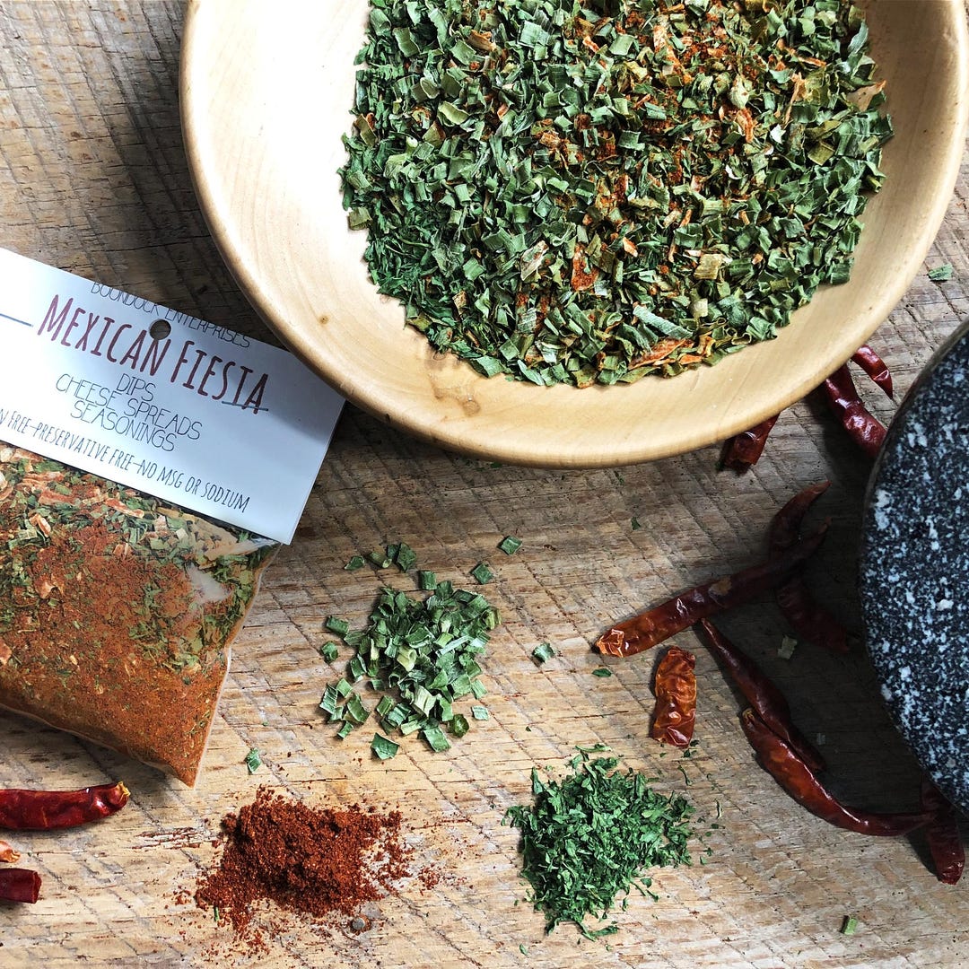 Mexican Fiesta Herb Dip Mix - Dried Seasoning - Spicy Party Dip ...