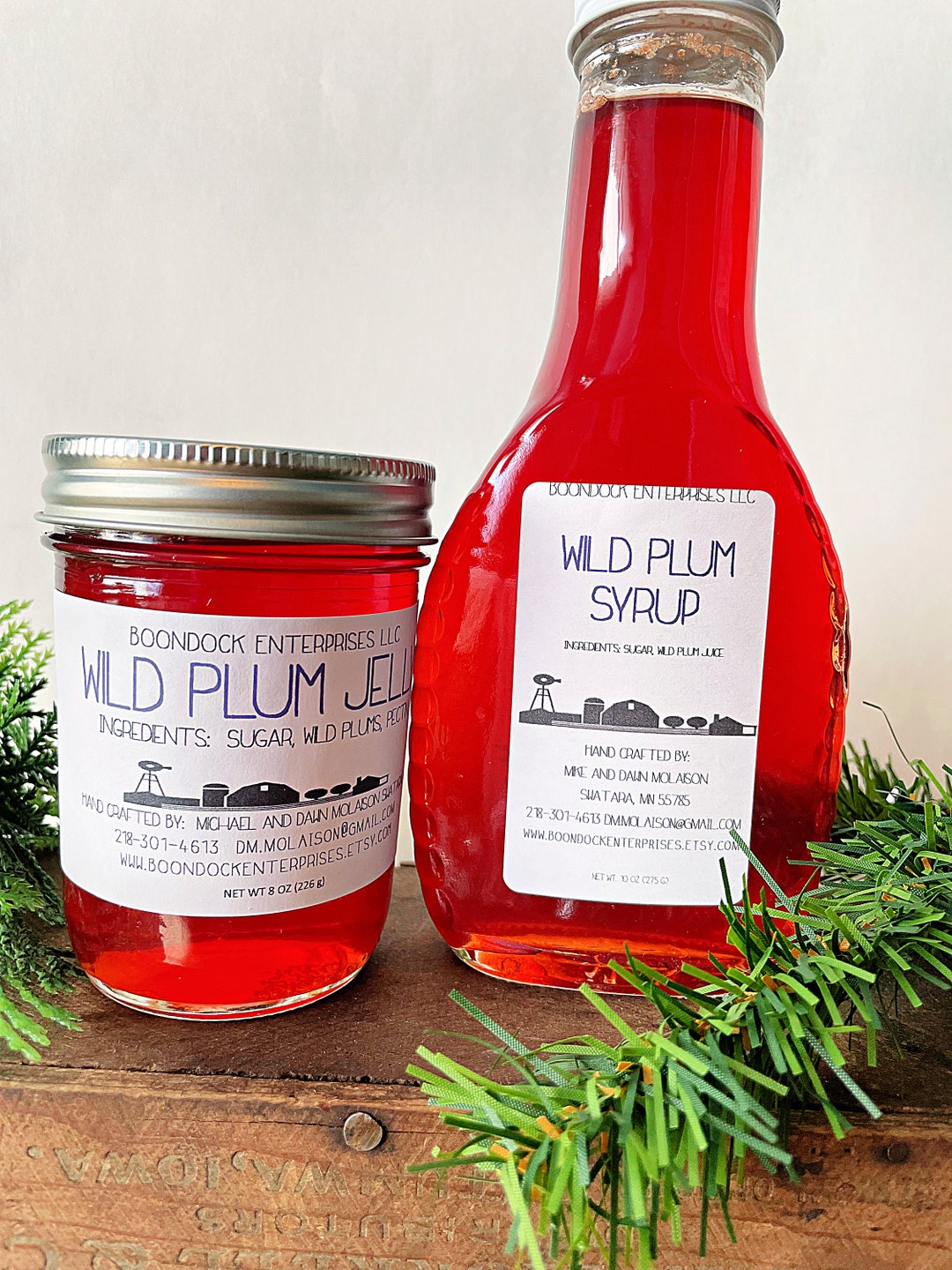 Wild Crafted Plum Syrup and Wild Plum Jelly All Natural Breakfast ...