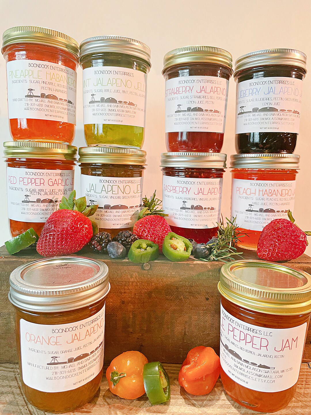 Pepper Flavored Jam and Jelly Choose From 9 Homemade Pepper Flavors ...