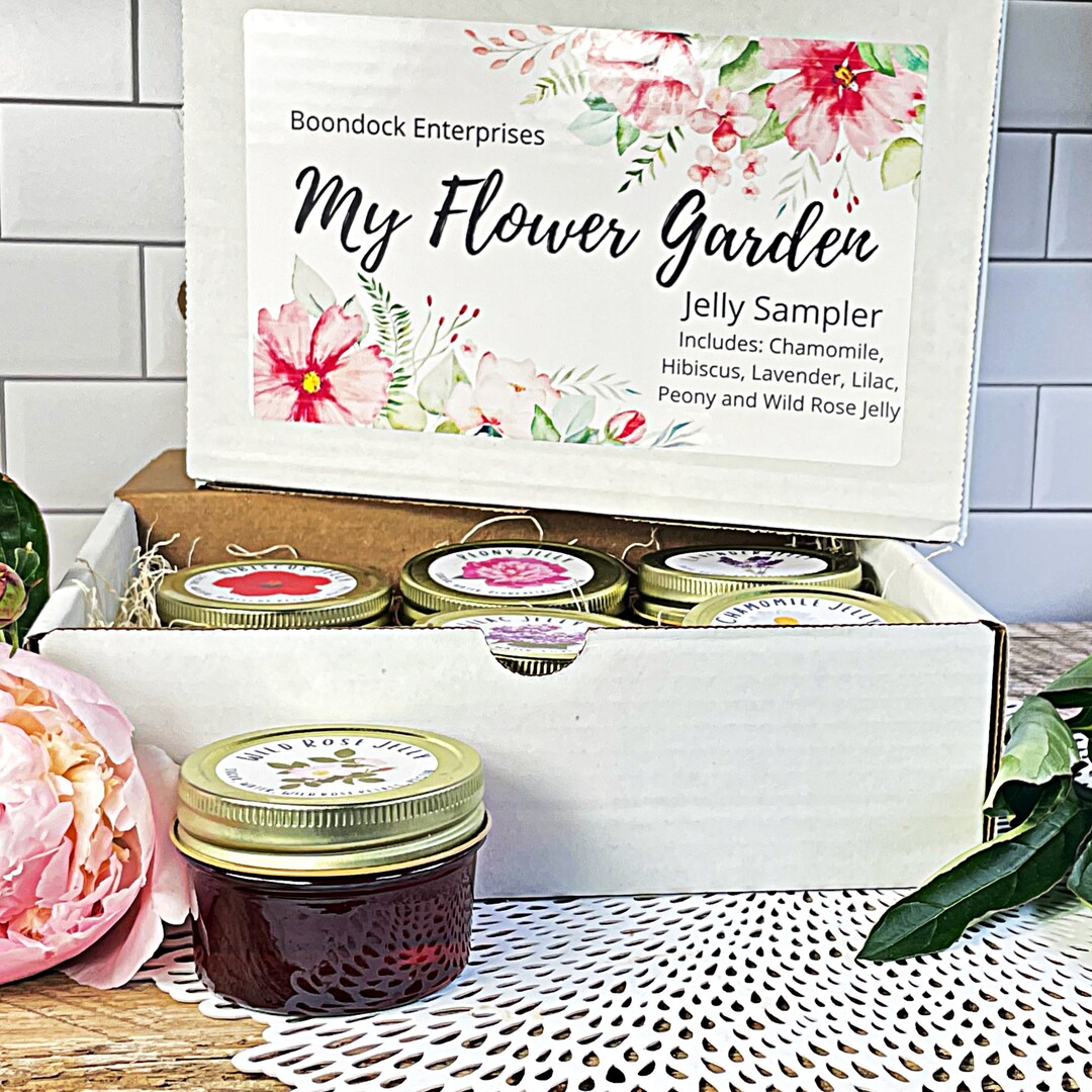 My Flower Garden Jelly Sampler Six Assorted Floral Jelly Flavors Unique ...