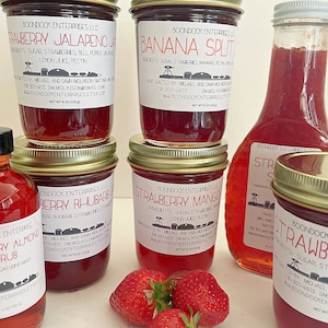 Strawberry Jam Lovers Package - Strawberry Syrup, Strawberry Almond ...