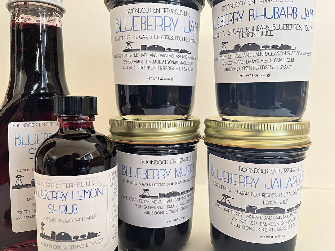 Blueberry Lovers Package - Blueberry Syrup, Blueberry Shrub and 4 ...