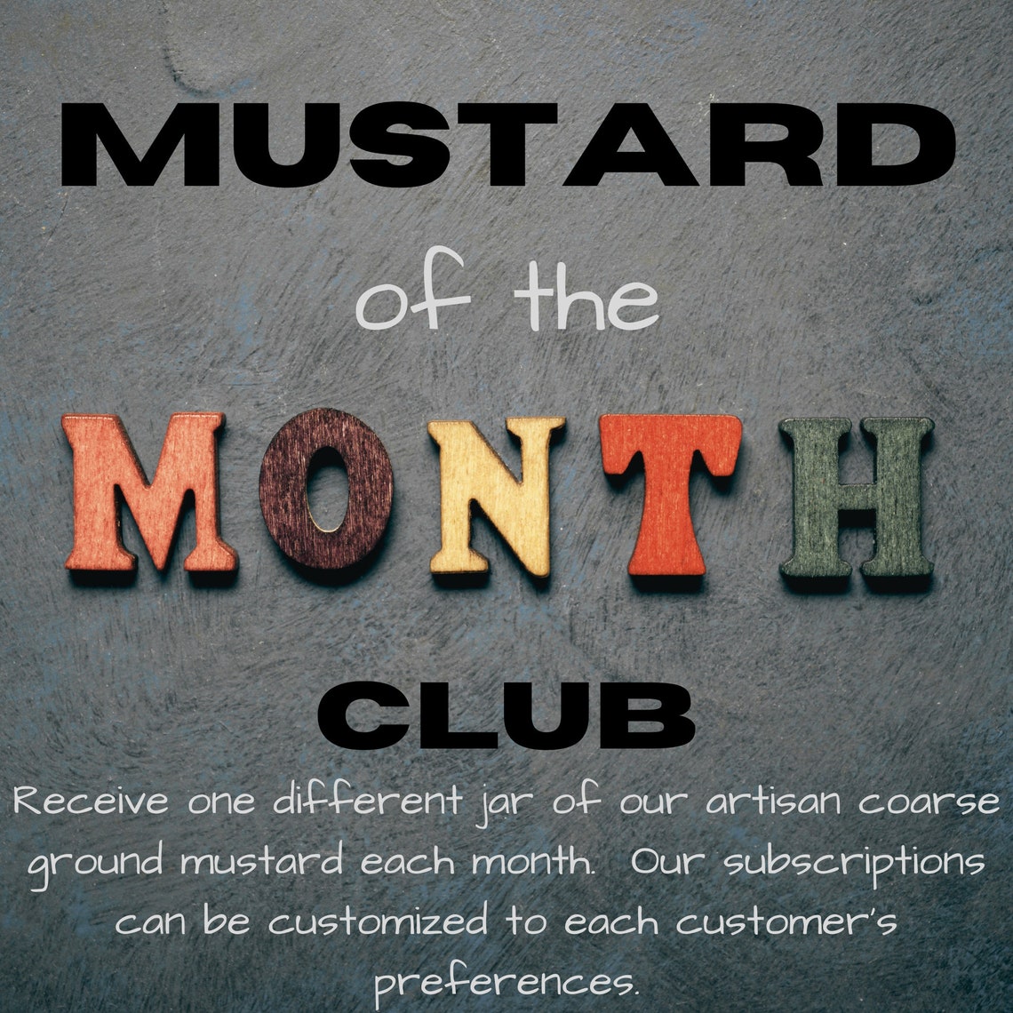 Mustard of the Month - Monthly Subscription Box for (3)(6) or (12 ...