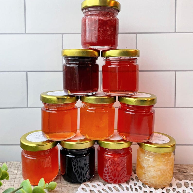Sample Homemade Jam Assortment of 10 (1.5 Oz.) Jars - Every Flavor is ...