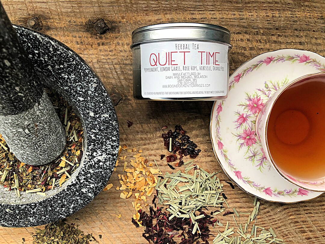 Quiet Time Herbal Tea - Organic Caffeine Free Tea Gift - Loose Leaf ...