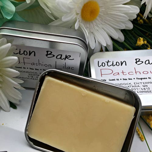 Lotion Bar With Metal Tin Container Choice of 18 Scents | Etsy