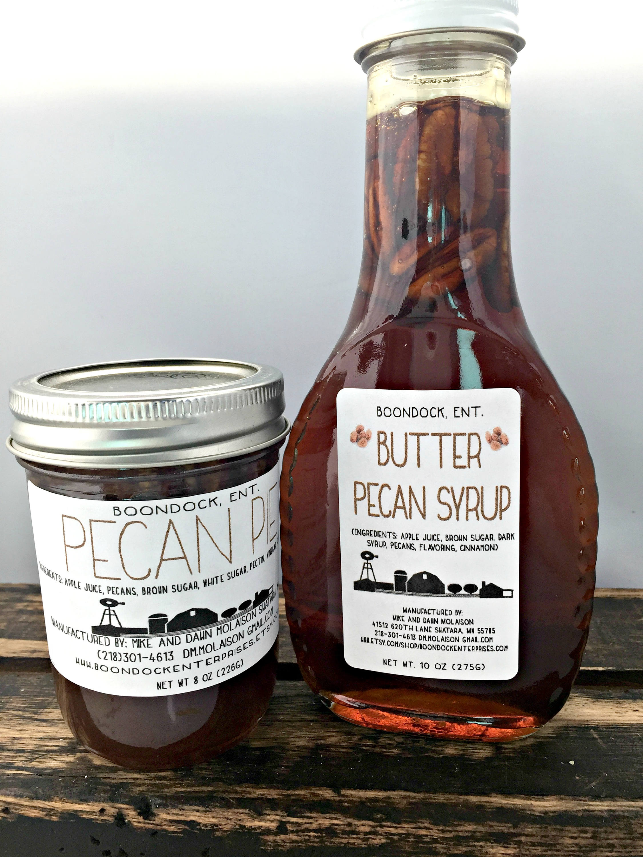 Butter Pecan Syrup and Pecan Pie Jam Combo Pancake Breakfast | Etsy