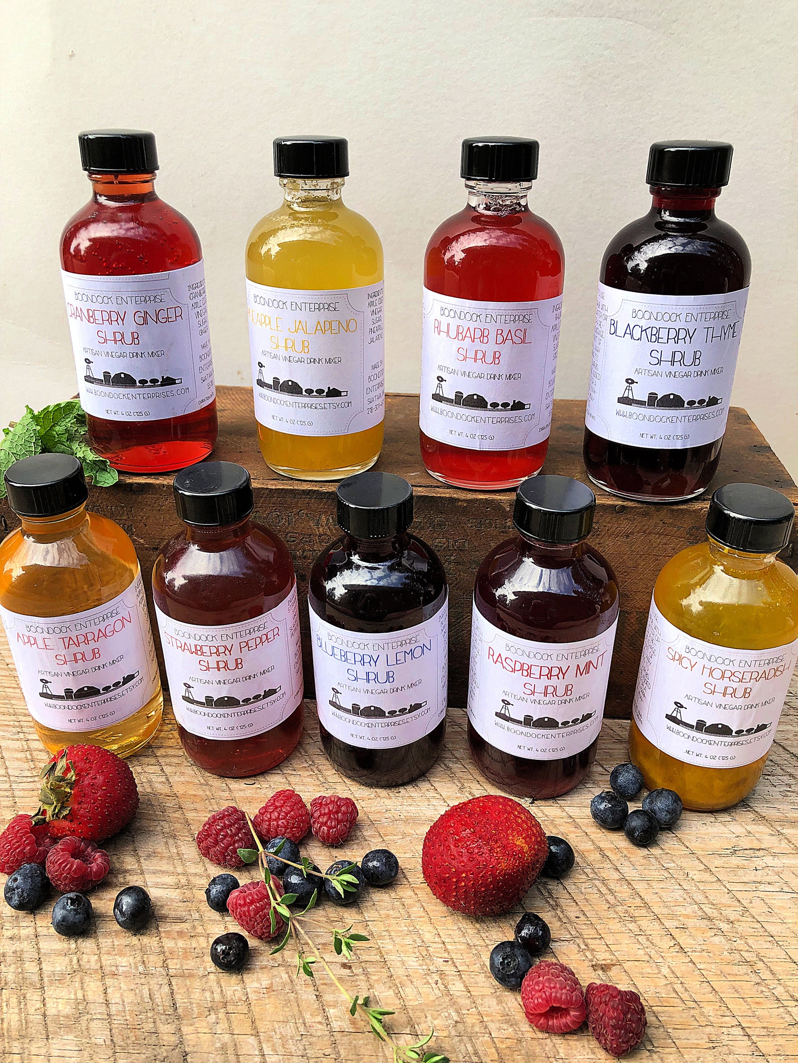 Rosemary Concord Shrub - Herbal Infused Drinking Vinegar - Cocktail ...