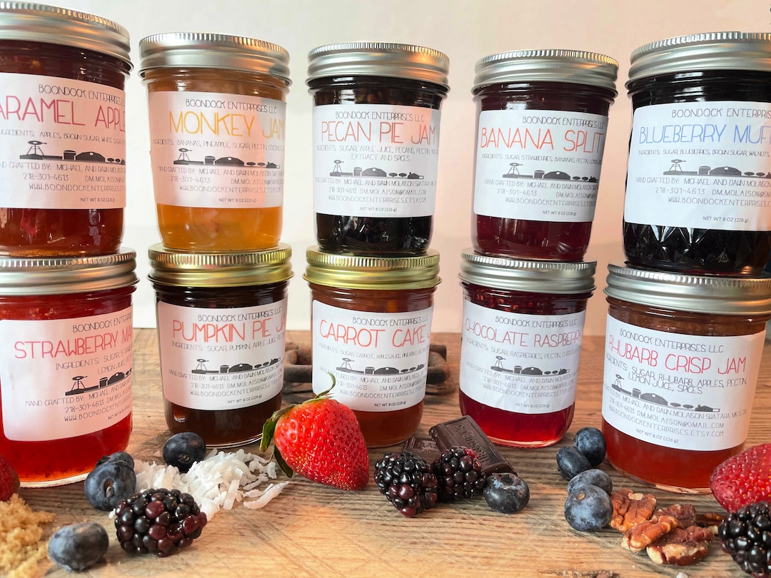 Gourmet Jam Flavors - Choose From 9 Unique Homemade Jams - Pure ...