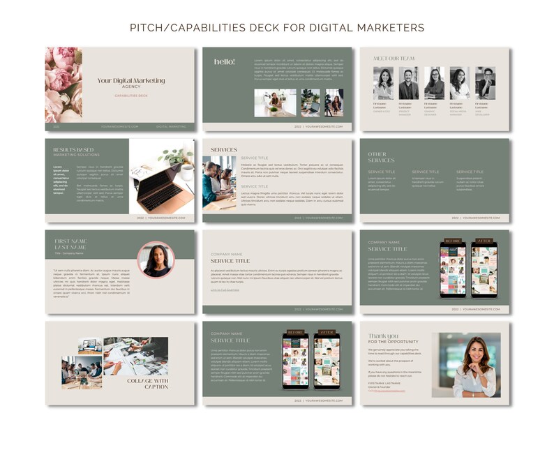 Pitch Capabilities Deck for Digital Marketing Business | Social Media ...
