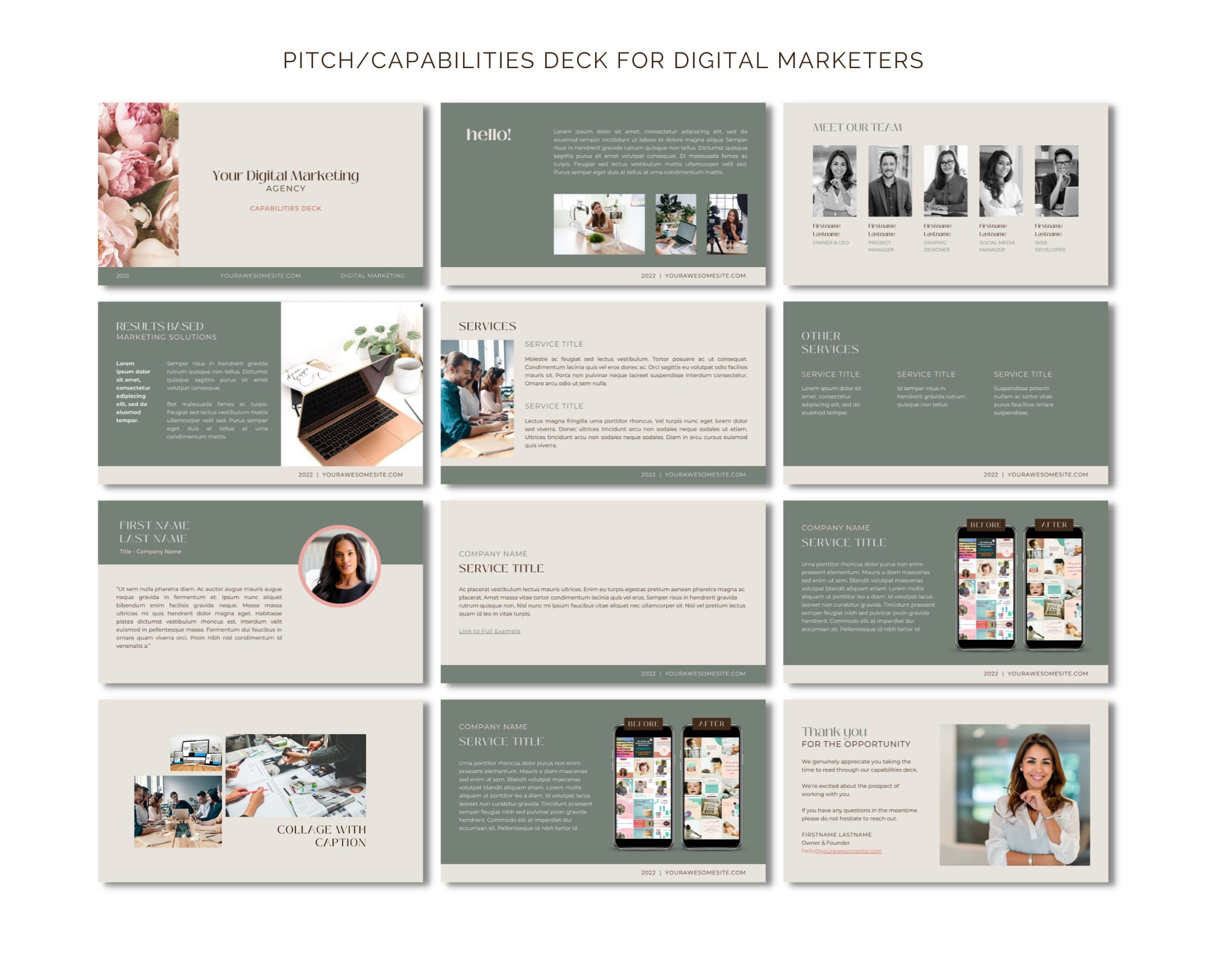 Pitch Capabilities Deck for Digital Marketing Business | Social Media ...