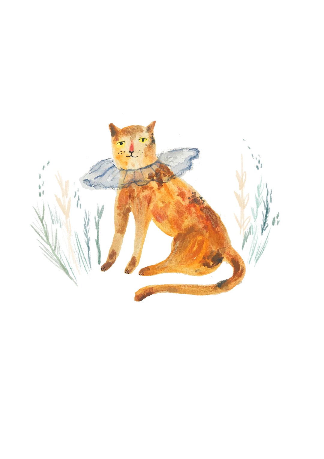 Circus Cat. Giclee Print A4 on Archival Paper by Heidi Griffiths - Etsy
