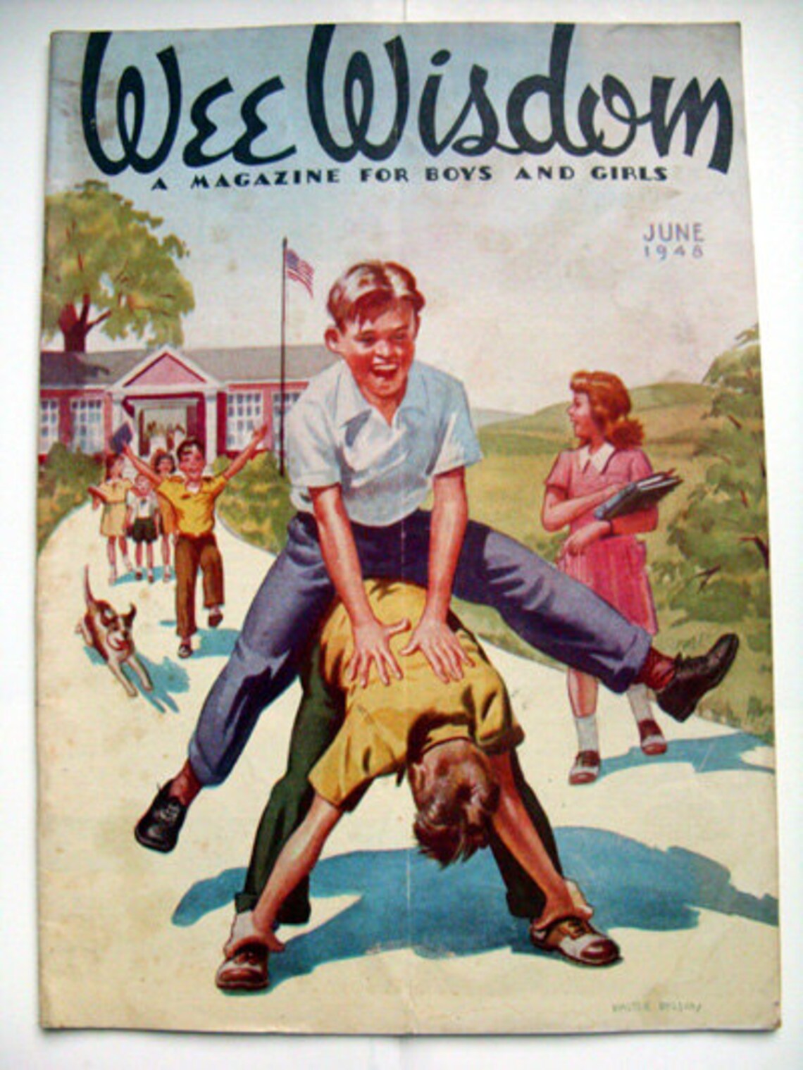 Wee Wisdom Magazine June 1948 Walter Ohlson, Leap Frog, Paper Dolls ...