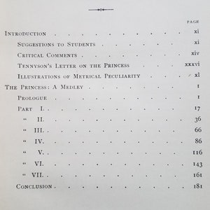 Tennyson's the Princess - Standard English Classics, 1898 Ginn ...