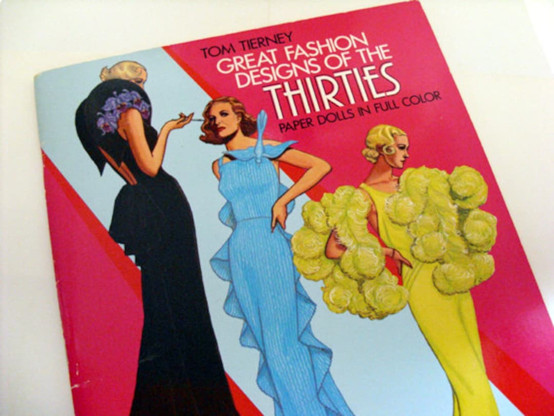 Paper Dolls Great Fashion Designs of the Thirties, Tom Tierney, 1930s ...