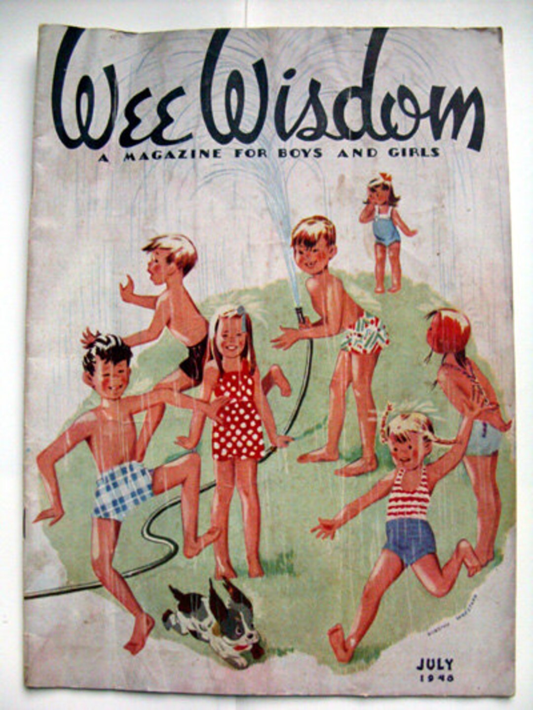Wee Wisdom Magazine July 1948 Summertime Sprinklers Paper - Etsy