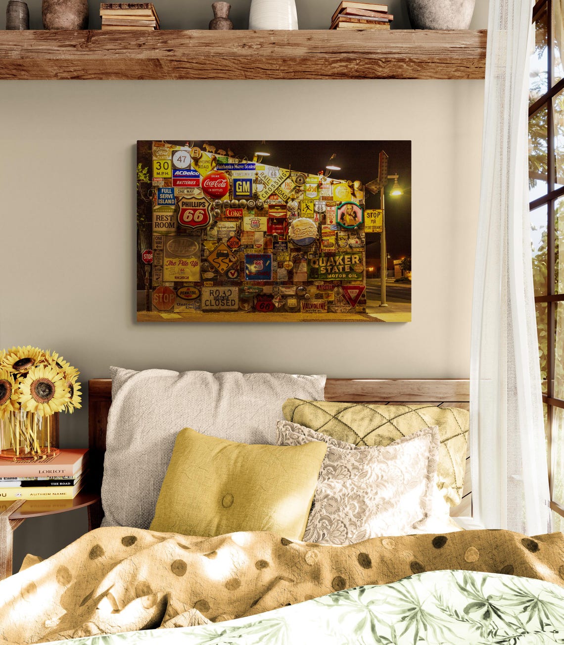Route 66 Sign Collage Print – Vintage Americana Roadside Wall Art - Etsy