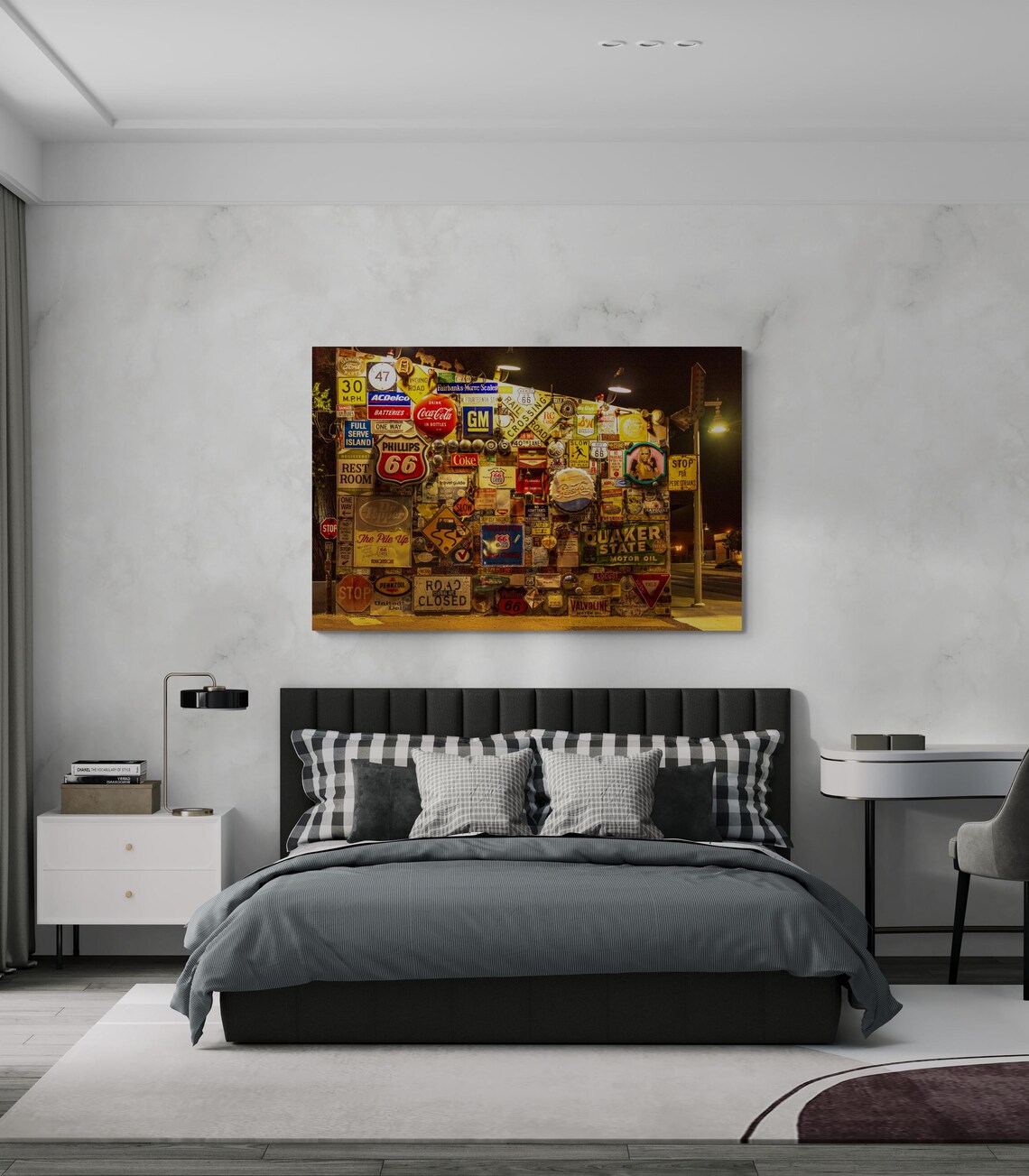 Route 66 Sign Collage Print – Vintage Americana Roadside Wall Art - Etsy
