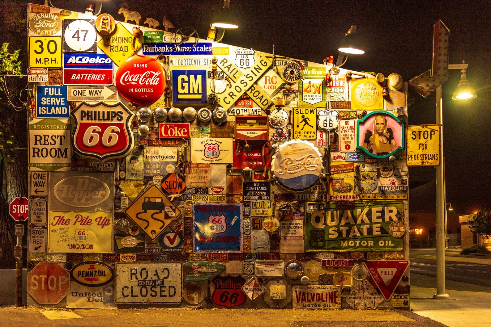 Route 66 Sign Collage Print – Vintage Americana Roadside Wall Art - Etsy