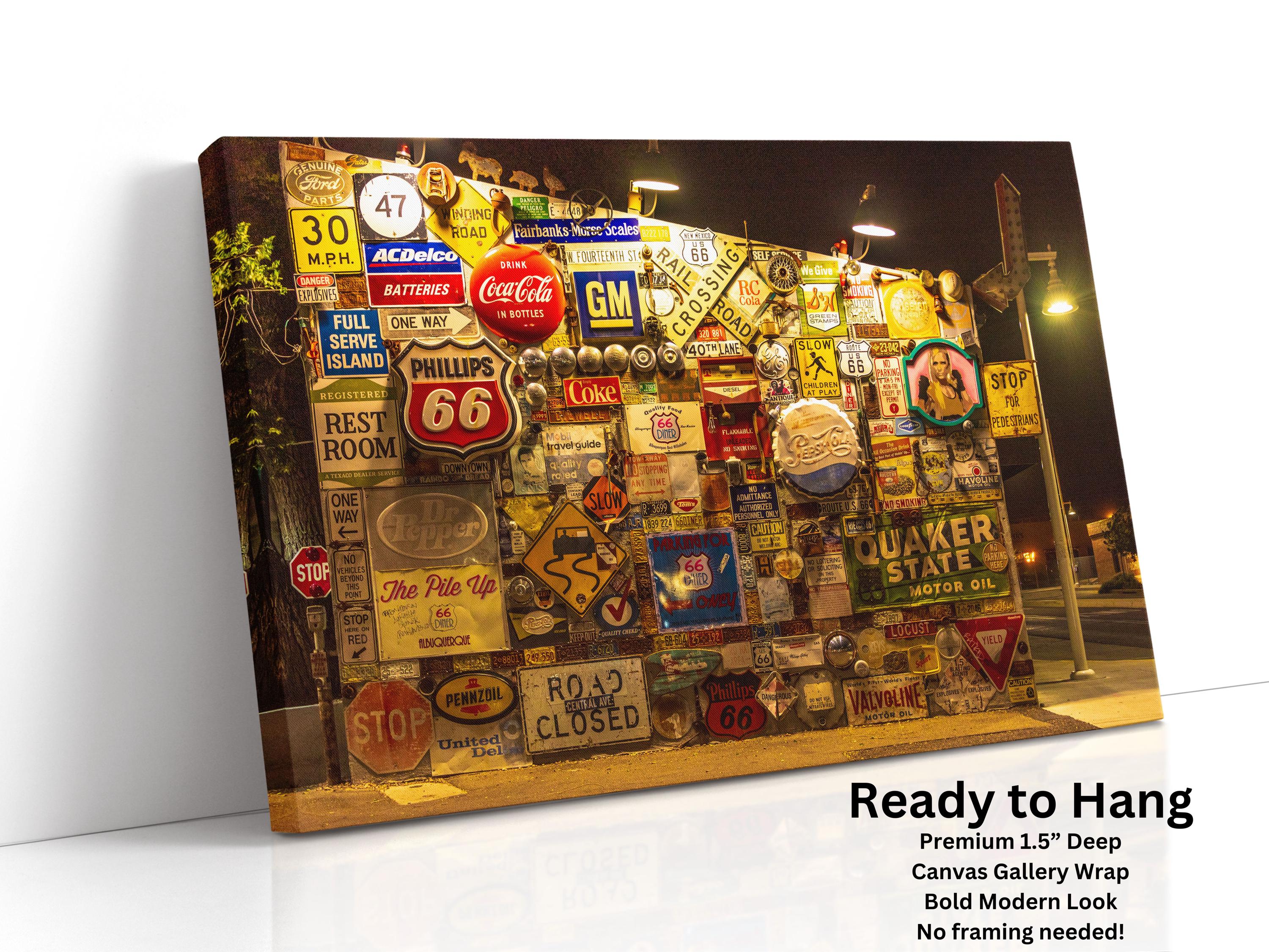 Route 66 Sign Collage Print – Vintage Americana Roadside Wall Art - Etsy