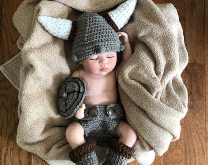 Baby 0-6 Months Viking Outfit Crochet - Etsy