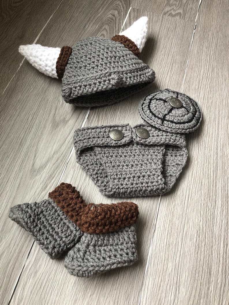 Baby 0-6 Months Viking Outfit Crochet - Etsy
