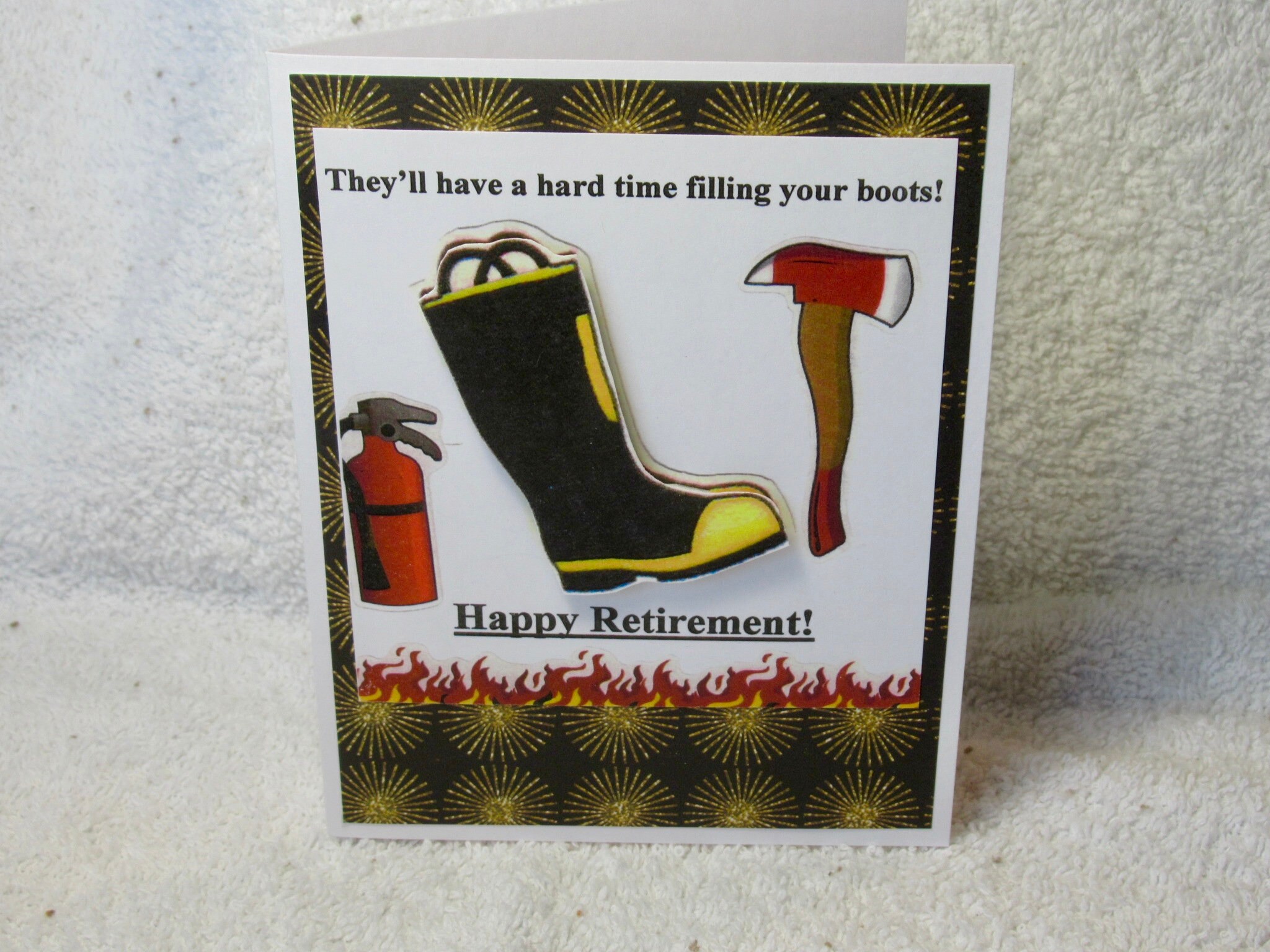 Retirement Card for a Firefighter Happy Retirement Fireman - Etsy Canada