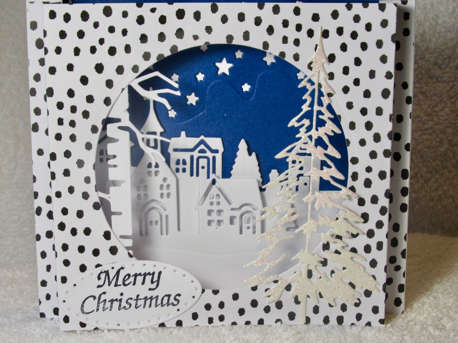Hand Made Christmas Shadow Box Card Diorama Greeting Cards - Etsy