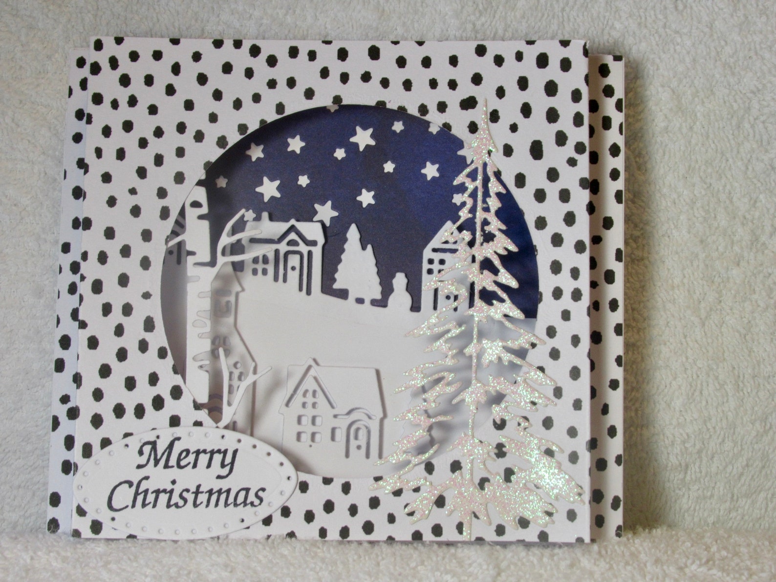 Hand Made Christmas Shadow Box Card Diorama Greeting Cards - Etsy