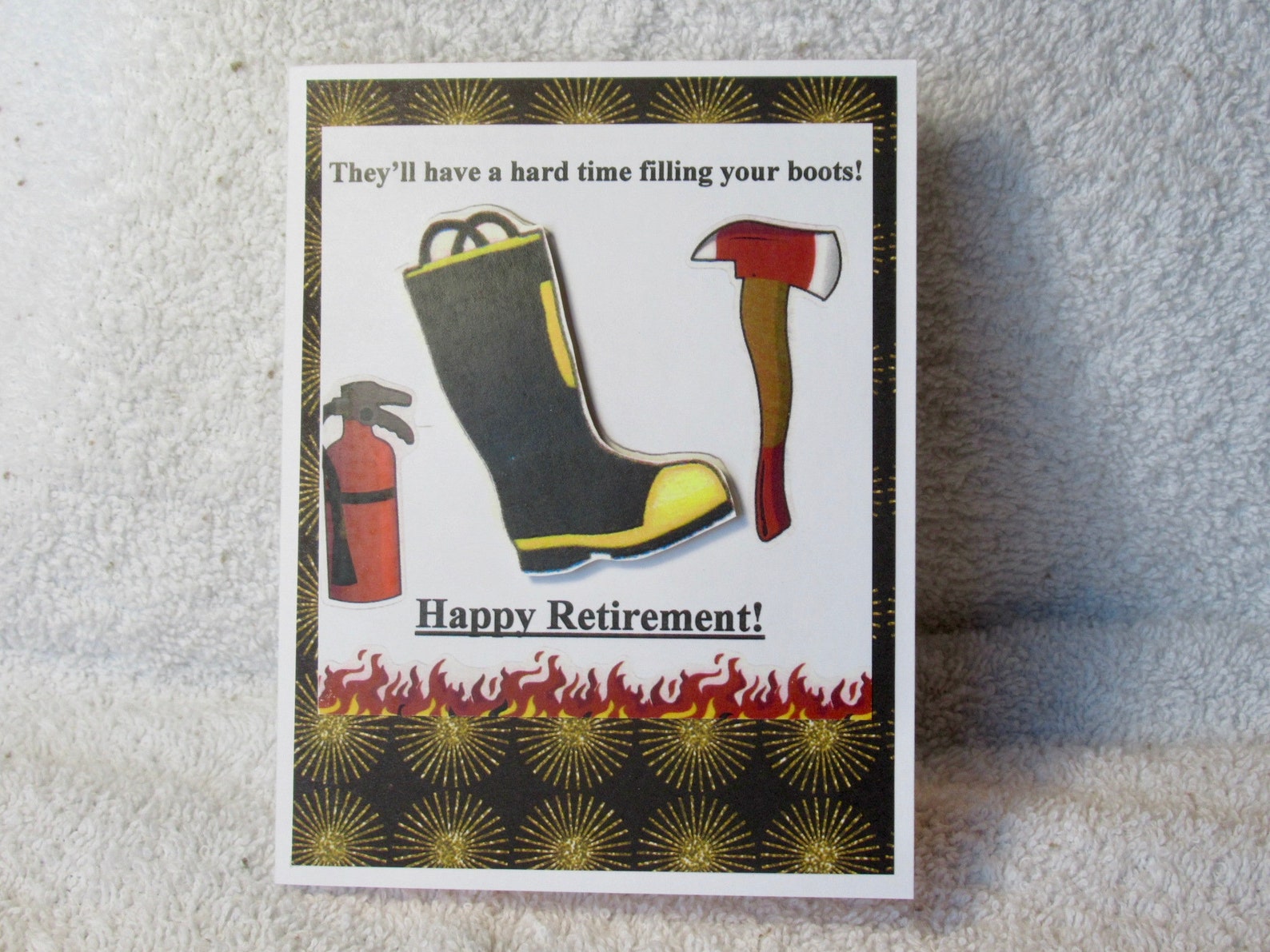 Retirement Card for a Firefighter Happy Retirement Fireman - Etsy