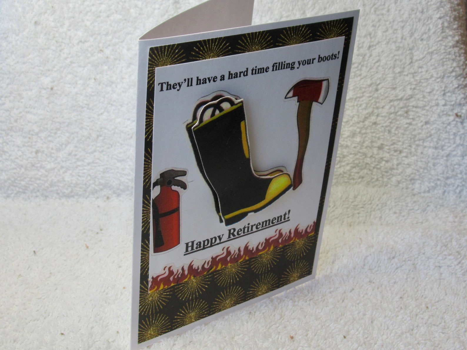Retirement Card for a Firefighter Happy Retirement Fireman - Etsy