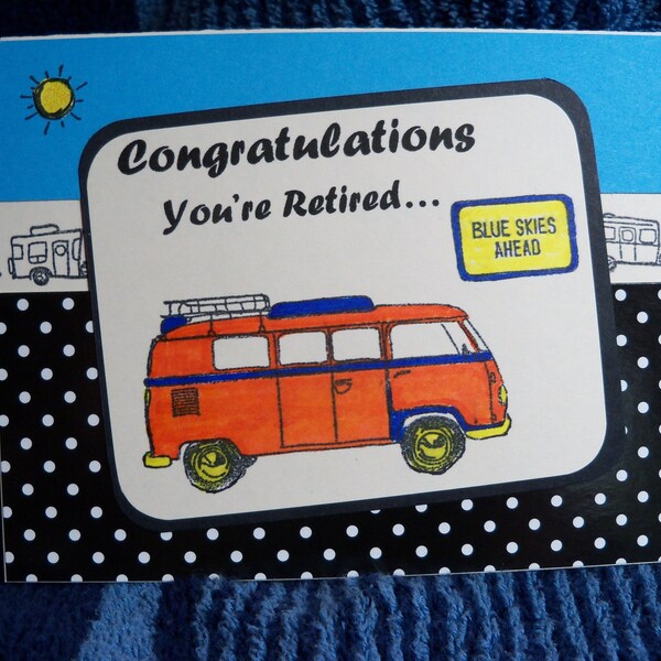 Rv Retirement Card - Etsy