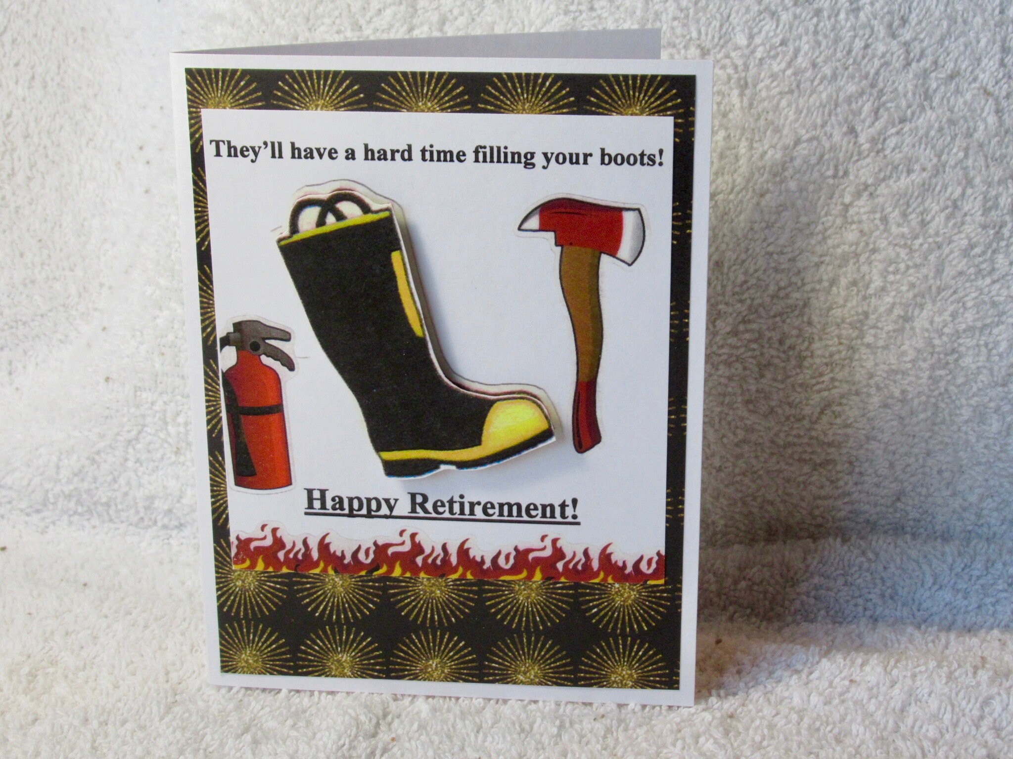 Retirement Card for a Firefighter Happy Retirement Fireman - Etsy Canada