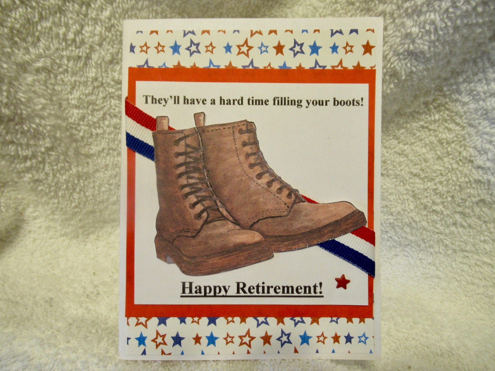 Handmade Retirement Card: Military or Civilian, Boots or Shoes - Etsy