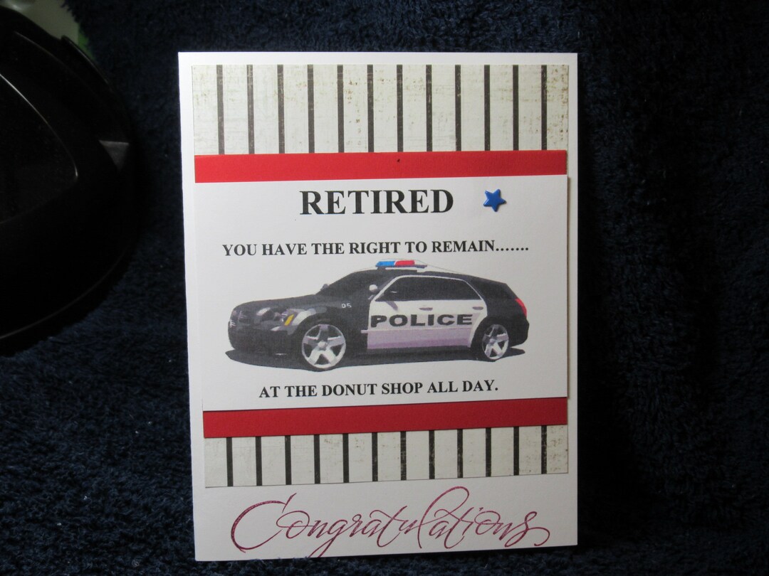 Retirement Card for Law Officer, Police Retirement, Congratulations on ...