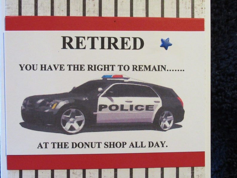 Retirement Card for Law Officer, Police Retirement, Congratulations on ...