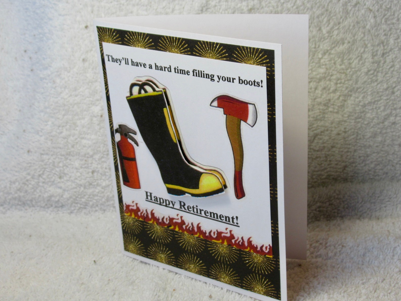 Retirement Card for a Firefighter Happy Retirement Fireman - Etsy