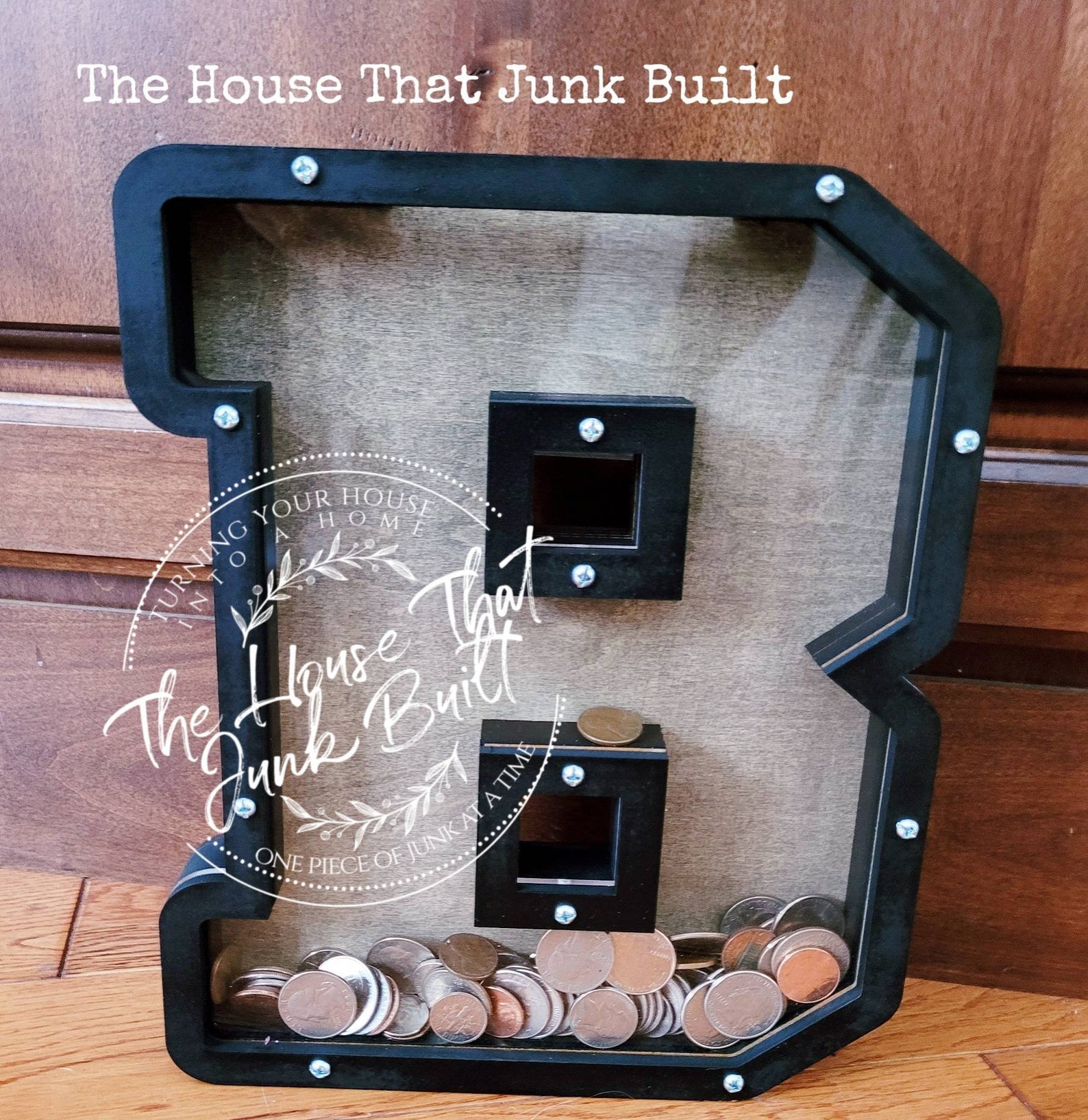 Alphabet Piggy Banks ANY Letter Wood Piggy Bank Letter Bank - Etsy