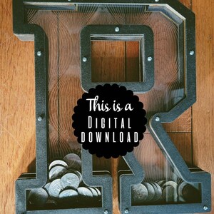 ENTIRE Alphabet Piggy Bank Letter SVG Files! - Etsy