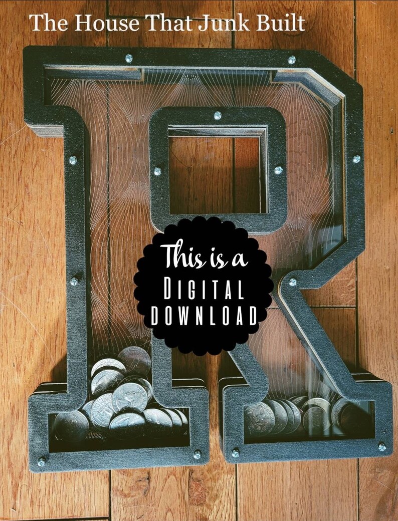 ENTIRE Alphabet Piggy Bank Letter SVG Files! - Etsy