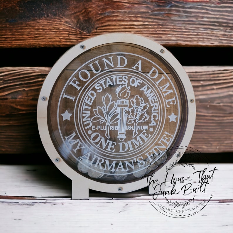 Military Memorial Piggy Bank • “I Found a Dime, My Airman’s Fine ...