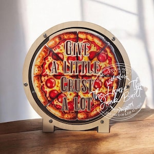Pizza Tip Jar | Funny Acrylic Counter Tip Sign | UV Printed ...
