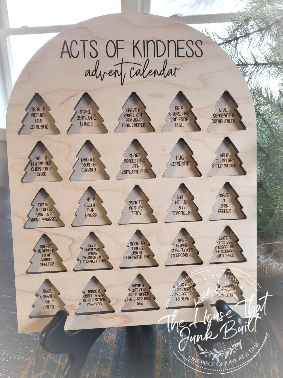 Advent Calendar Acts of Kindness Wood - Etsy