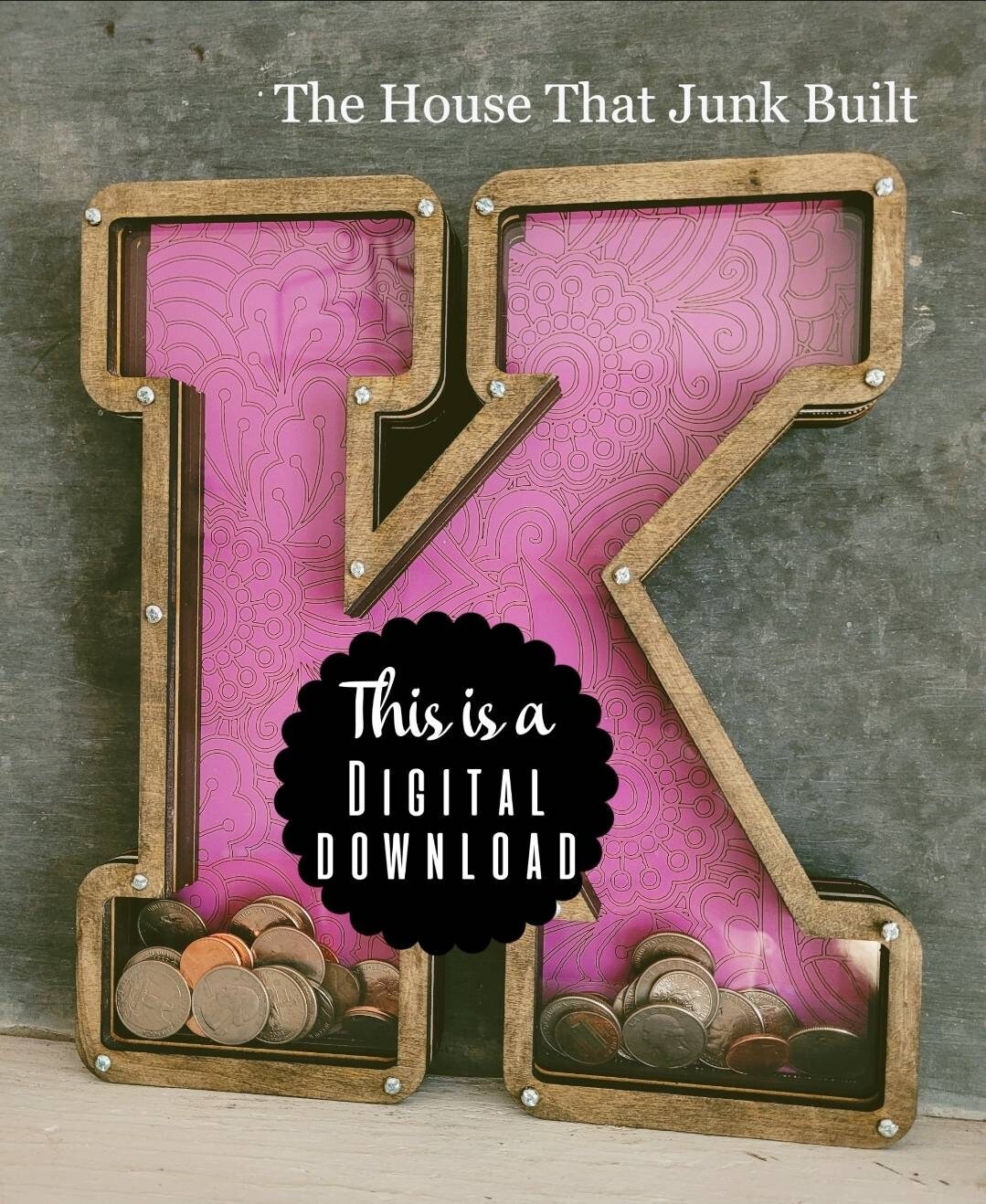 ENTIRE Alphabet Piggy Bank Letter SVG Files! - Etsy